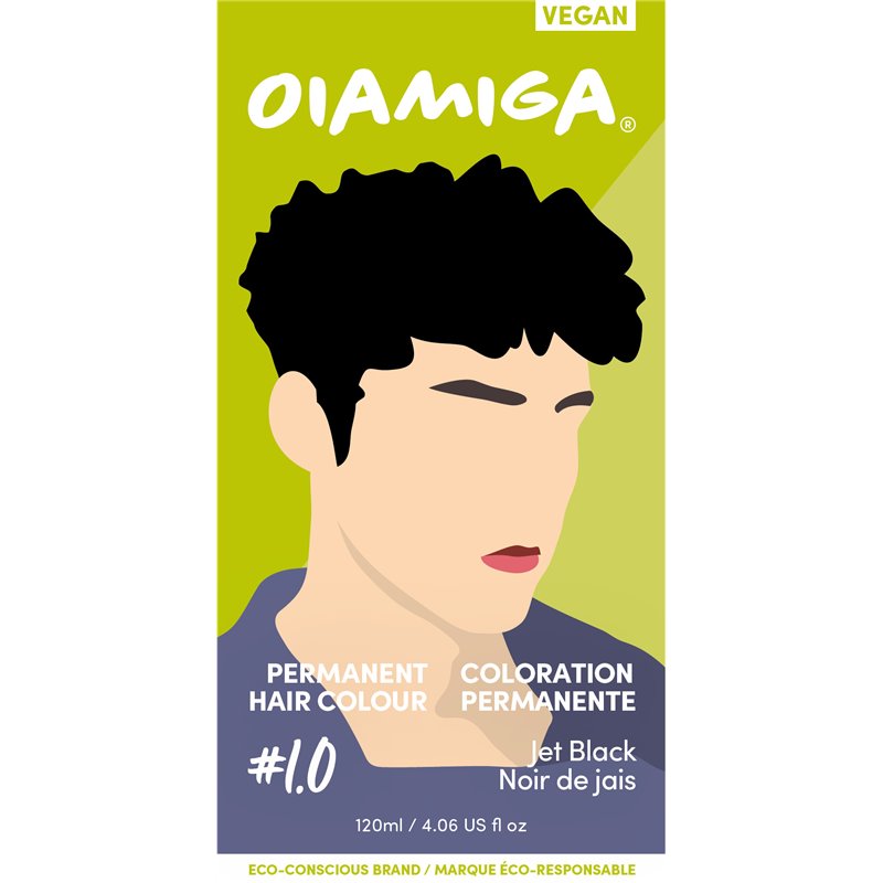 Oiamiga - Permanent Hair Color - Jet Black – Camomile Beauty